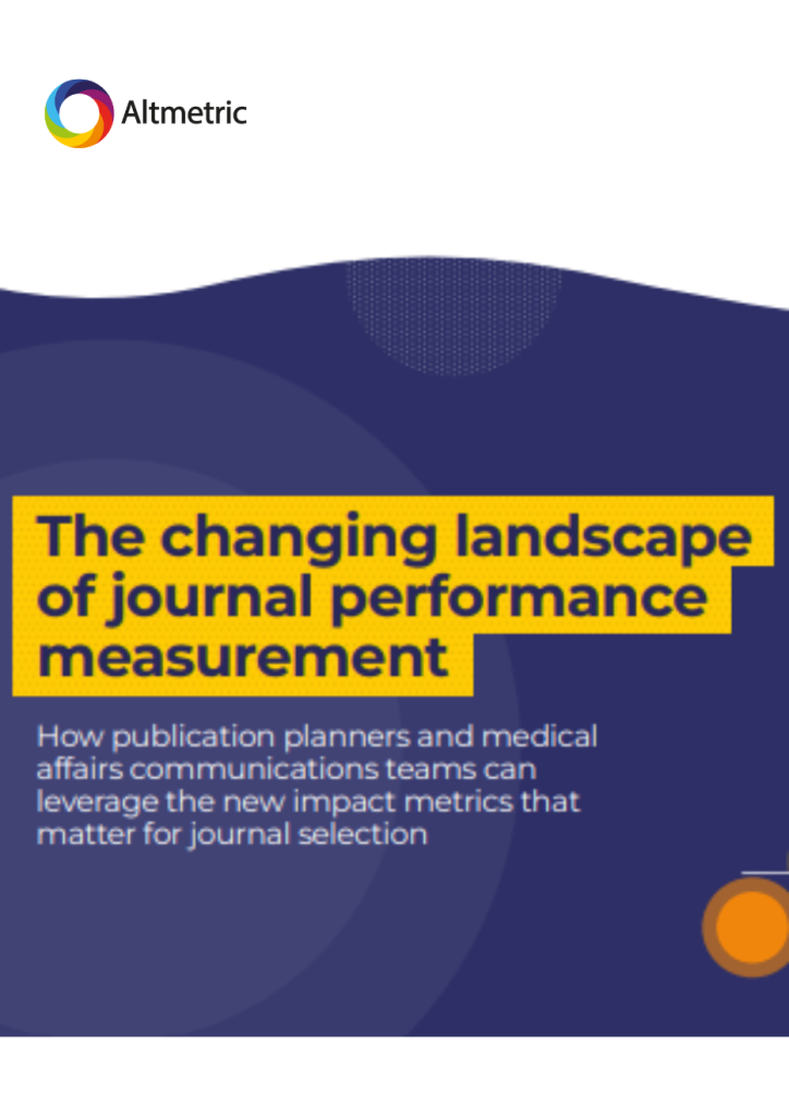 The changing landscape of journal performance measurement - Altmetric